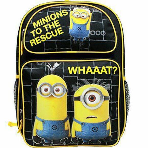 Accessories | Despicable Me Backpack Minions To The Rescue Black Bag ...